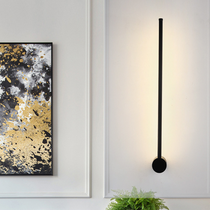 Minimalist Rod Wall Light | Customizable LED Colors for Modern Interiors